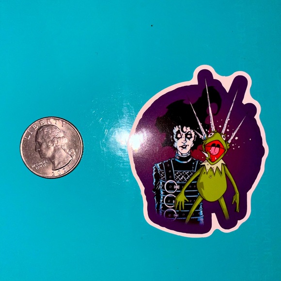 Office | 41 Stickers 1 Edward Scissor Hands And Kermit Sticker | Poshmark